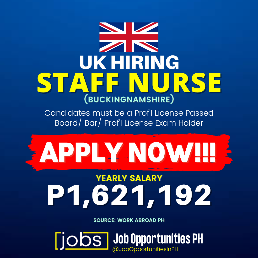 Hiring Staff Nurse In Buckingnamshire United Kingdom Philippine Go Hiring Staff Nurse In Buckingnamshire United Kingdom Philippine Go
