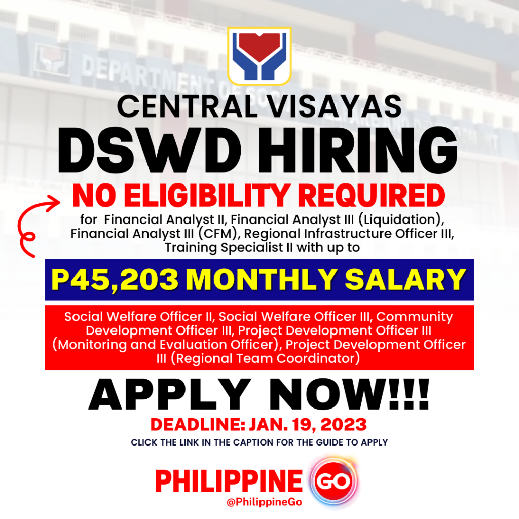 DSWD Region 7 Has Opportunities Available To Apply Philippine Go DSWD Region 7 Has Opportunities Available To Apply Philippine Go