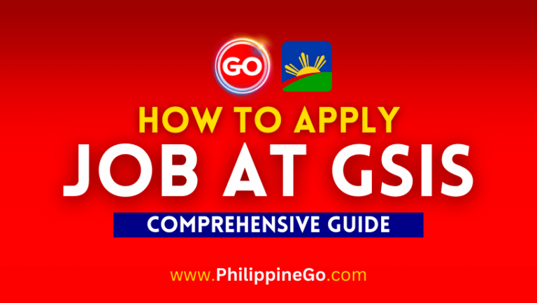 How to apply for a job at GSIS? | Philippine Go