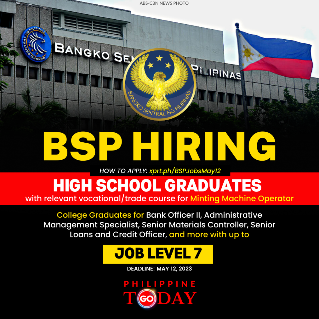 BSP Job Vacancies 2023 BSP Job Vacancies 2023