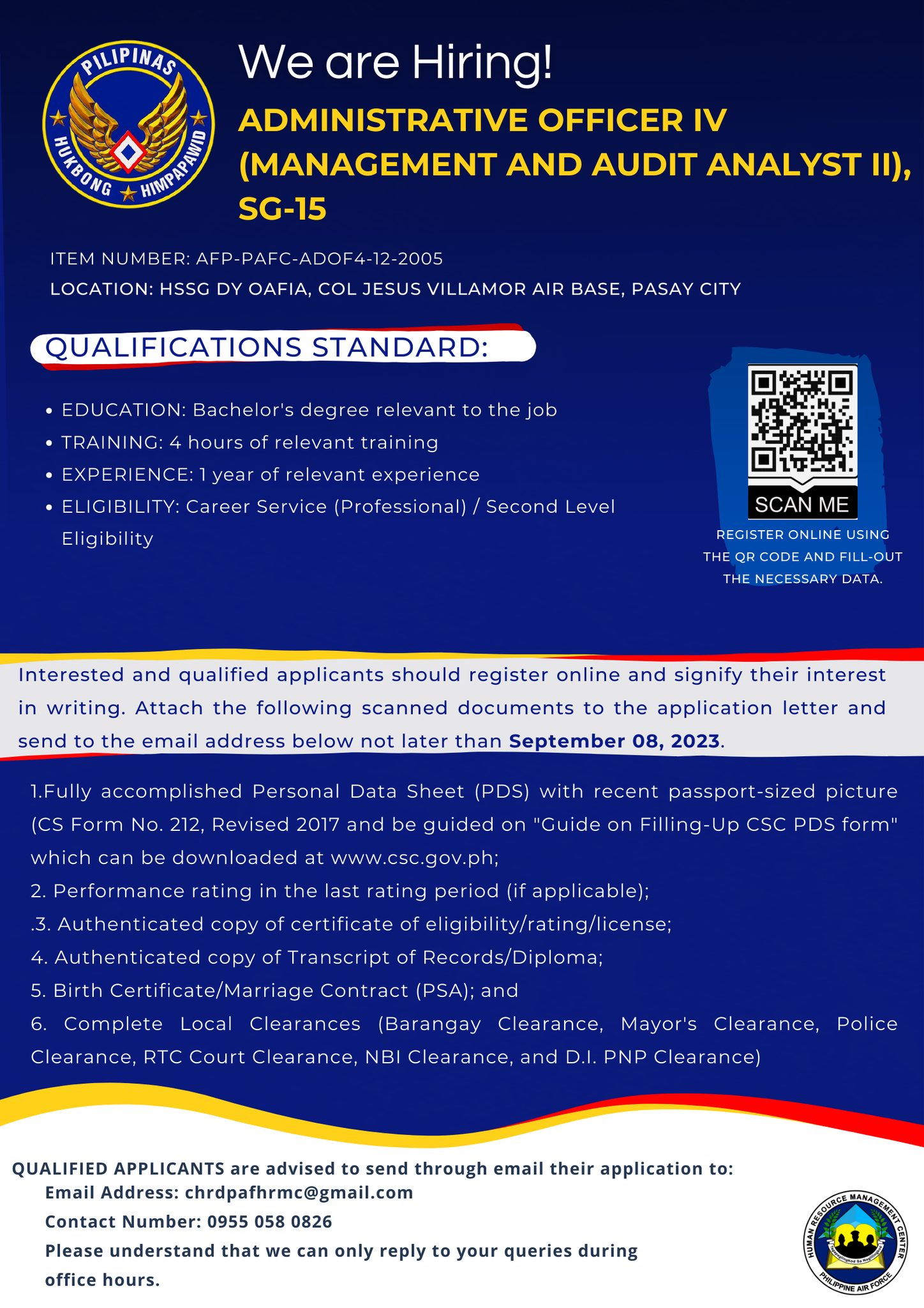 PAF Hiring 74 Civilian positions, Apply now! | Philippine Go