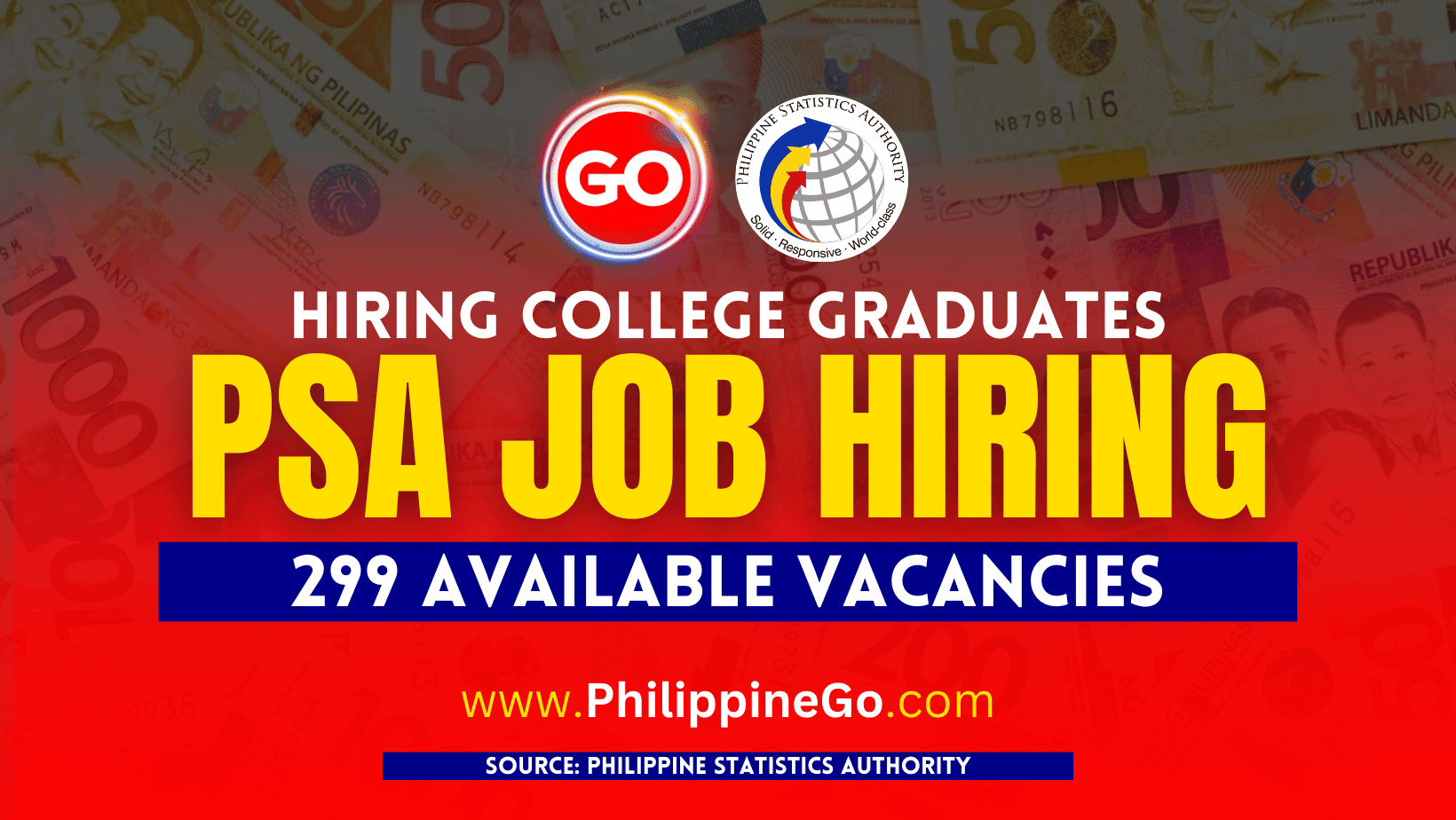 PSA Job Vacancies, Hiring College Graduate (PSA HIRING)